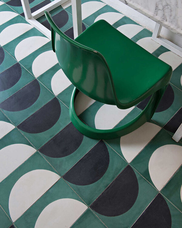 ARCH - Emerald + Milk - Handmade Moroccan Tiles - popham design