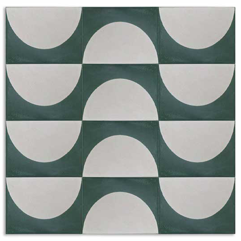 ARCH - Emerald + Milk - Handmade Moroccan Tiles - popham design