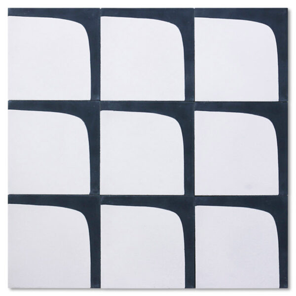 SQUARISH-ON-FOUR - Ink + Milk - Handmade Moroccan Tiles - popham design